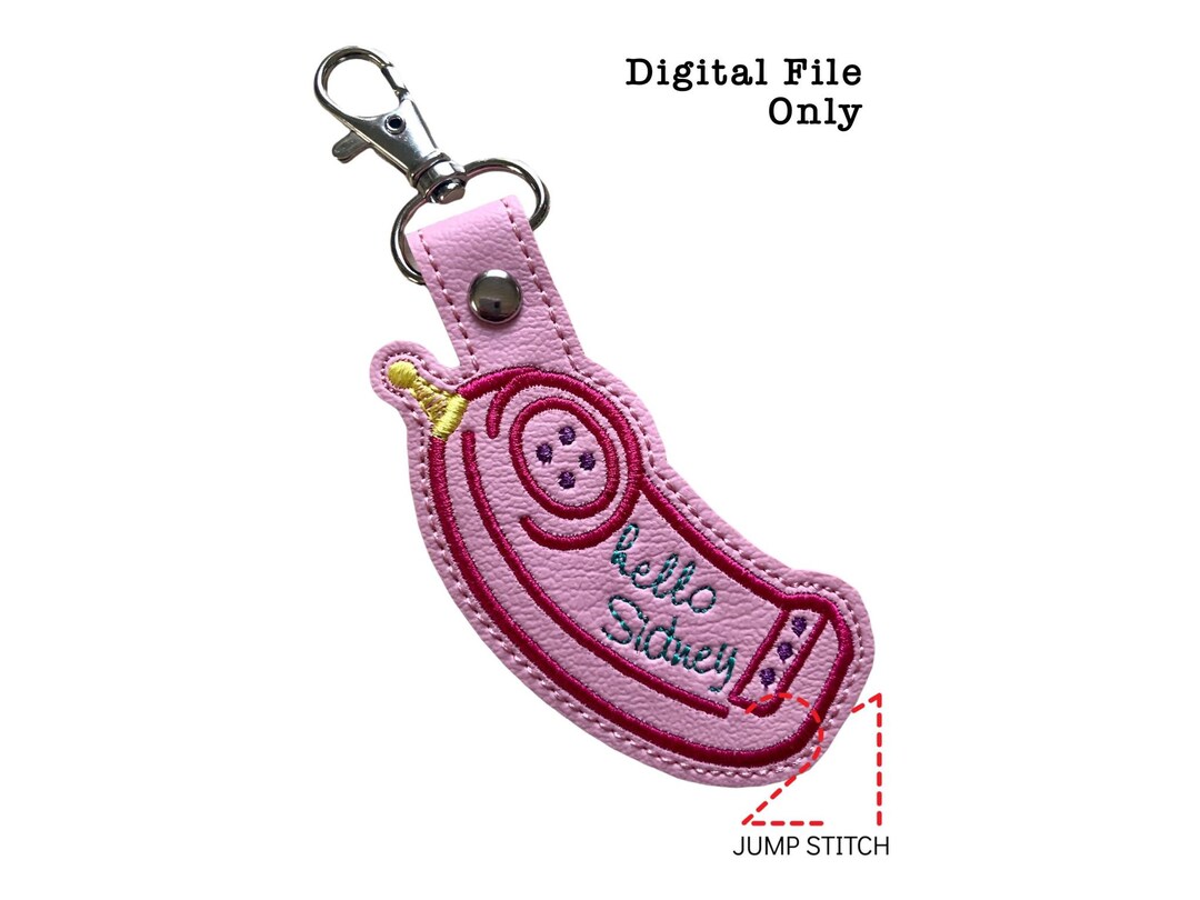 ITH Hello Sidney Fob *DIGITAL FILE* in the Hoop Embroidery Design - Etsy