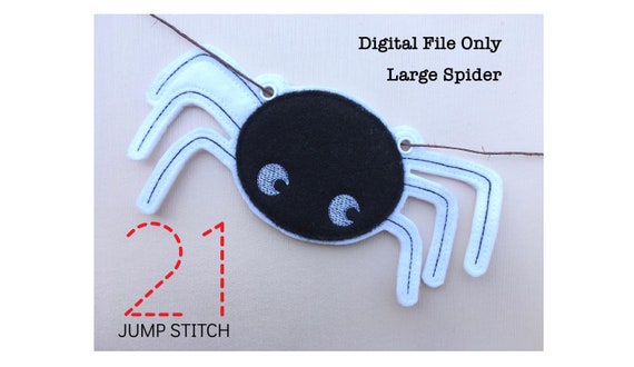 ITH Large Spider DIGITAL FILE in the Hoop Bunting Embroidery | Etsy