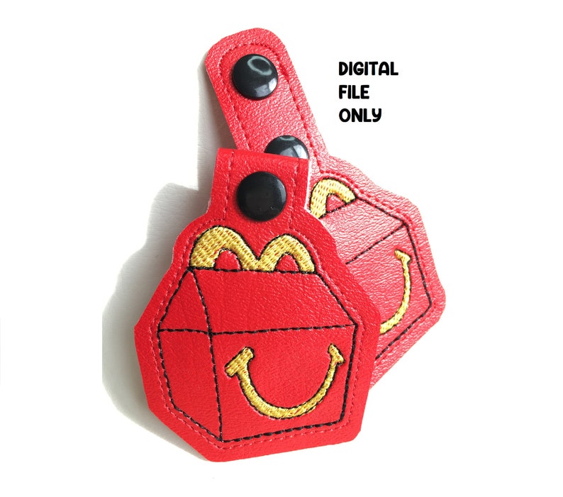 ITH Nostalgia Meal *DIGITAL FILE* in the Hoop Key Fob Embroidery Design ...
