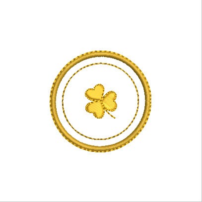ITH Lucky Coin Fob *DIGITAL FILE* in the Hoop Embroidery Design - Etsy