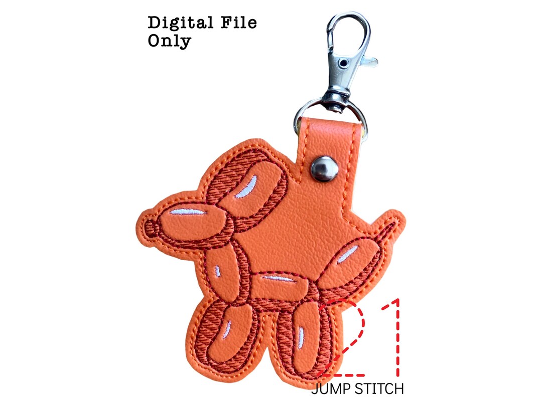 ITH Dog Balloon Animal Fob *DIGITAL FILE* in the Hoop Embroidery Design ...