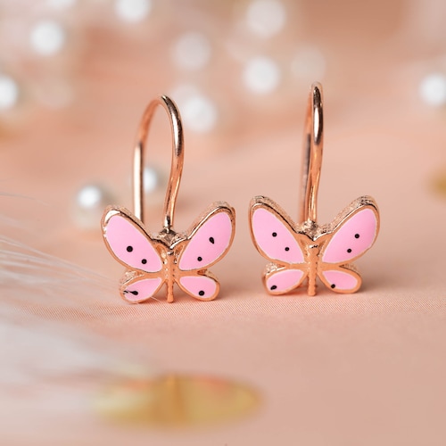 Daisy Dangle Kids Earrings for Girls Sterling Silver - Etsy