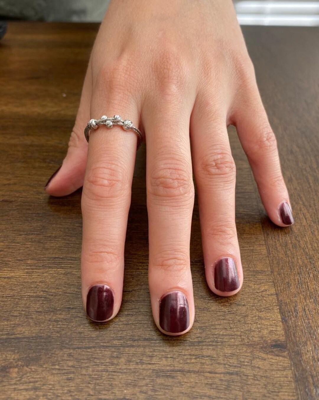 Adjustable Silver Dorica Ring, Beaded Symphony on Dancing Chains - Etsy
