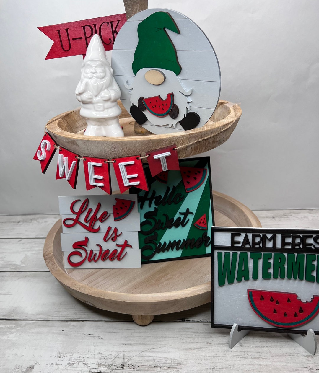 Summer Watermelon Tier Tray Set / Watermelon Tier Tray Set / Summer ...