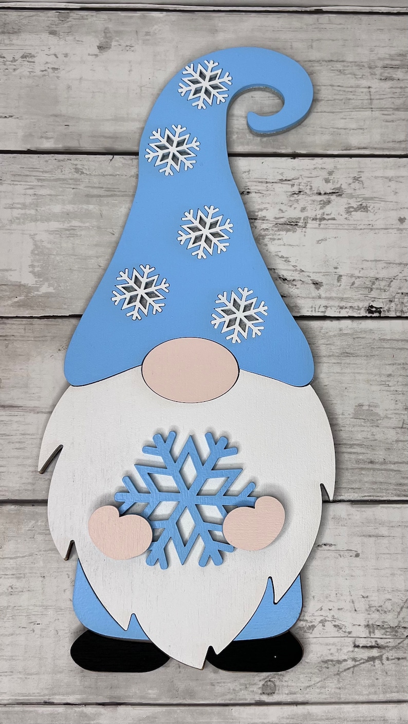 Christmas Gnome / Christmas Snowflake Gnome / Snowflake Gnome - Etsy