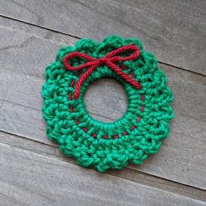 Christmas Wreath Crochet Coaster Pattern - Etsy