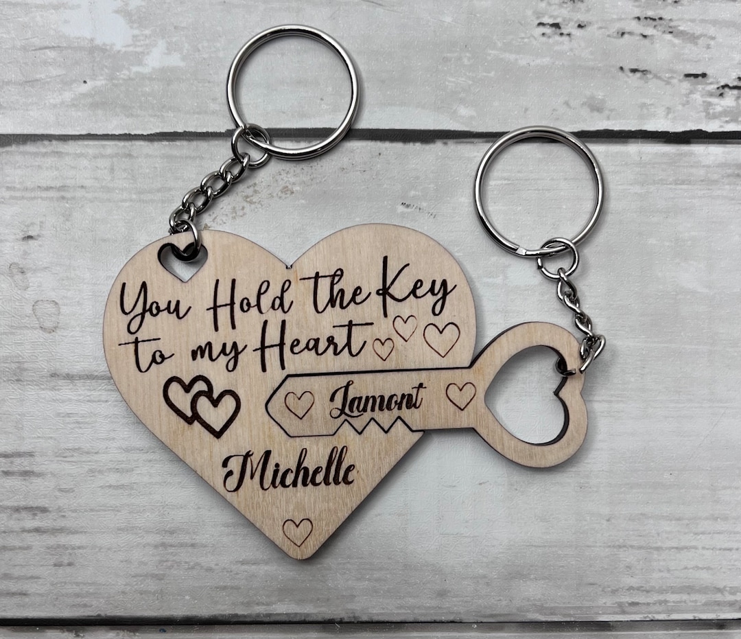 You Hold the Key to My Heart Valentine's Day Keychain / Valentine's ...