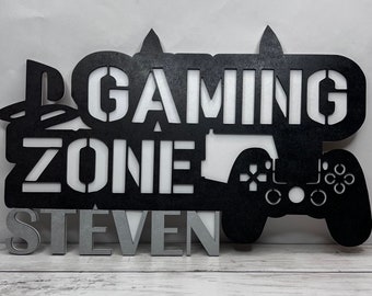 Gaming Zone Sign - Etsy