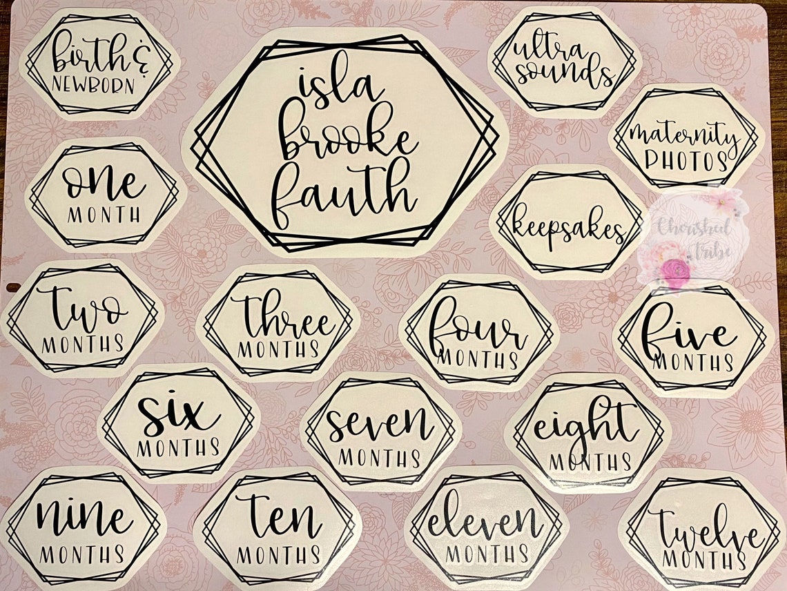 Hexagon - First Year Photo Box | Baby Memory Box | Photo Album | Baby ...