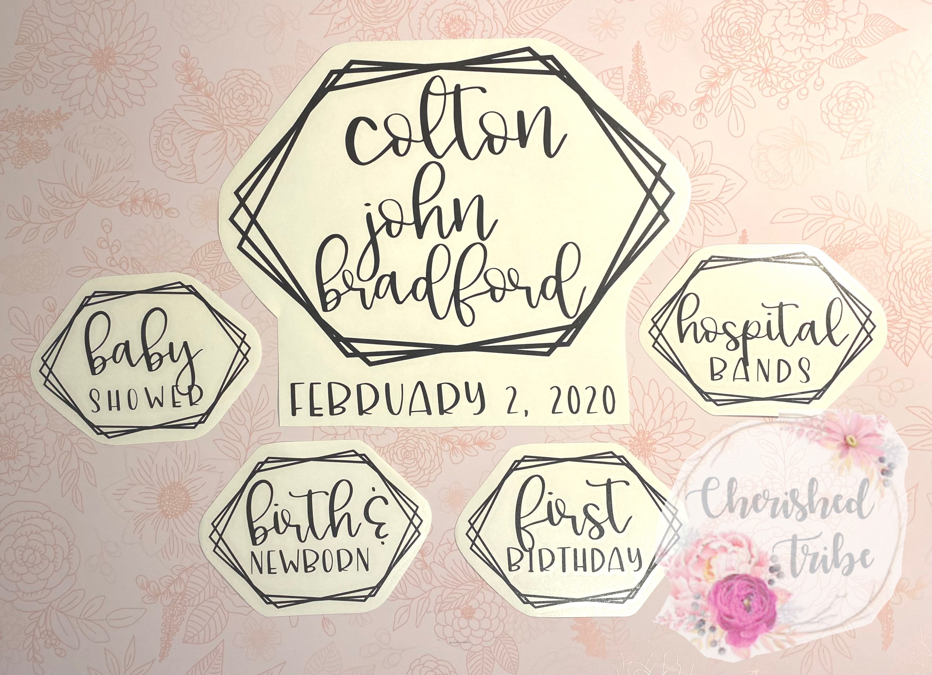 Hexagon - First Year Photo Box | Baby Memory Box | Photo Album | Baby ...