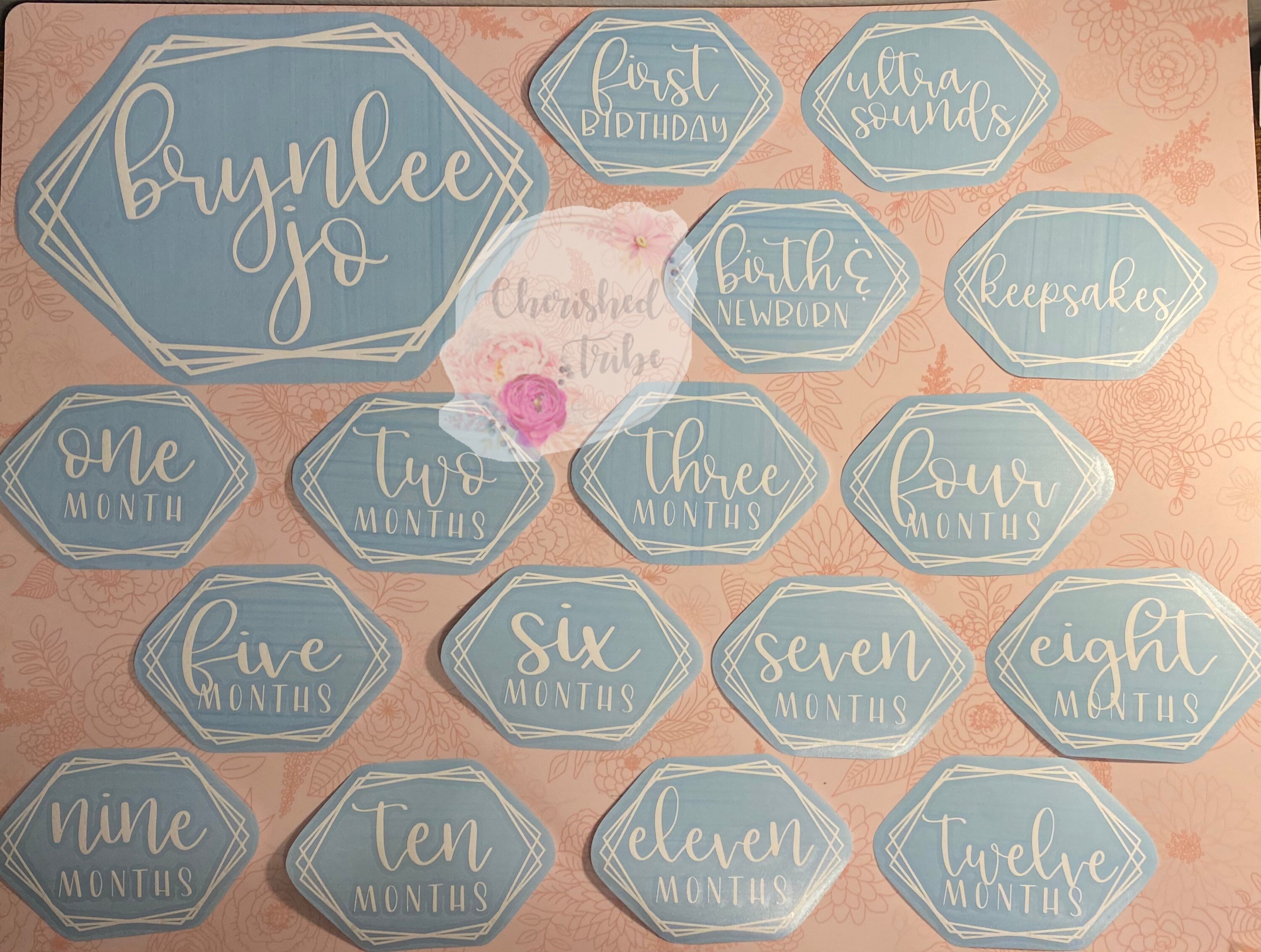 Hexagon - First Year Photo Box | Baby Memory Box | Photo Album | Baby ...