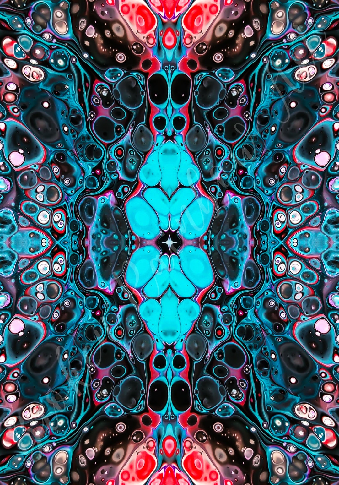 Mirror Series MIRROR 1.5 Abstract Wall Art, Art Print, Fluid Art Print ...