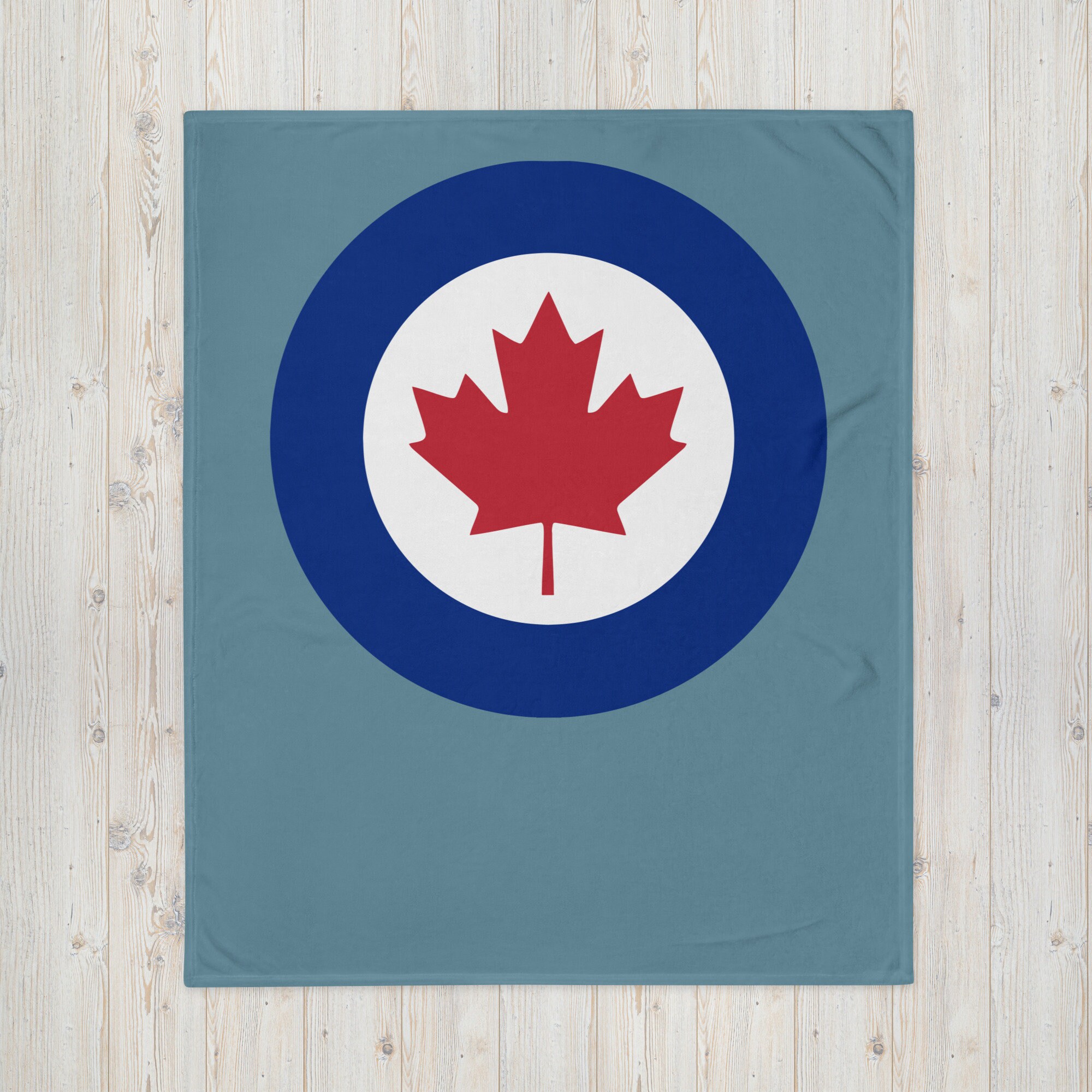 Royal Canadian Air Force Blue RCAF Roundel Personalized Throw Blanket ...