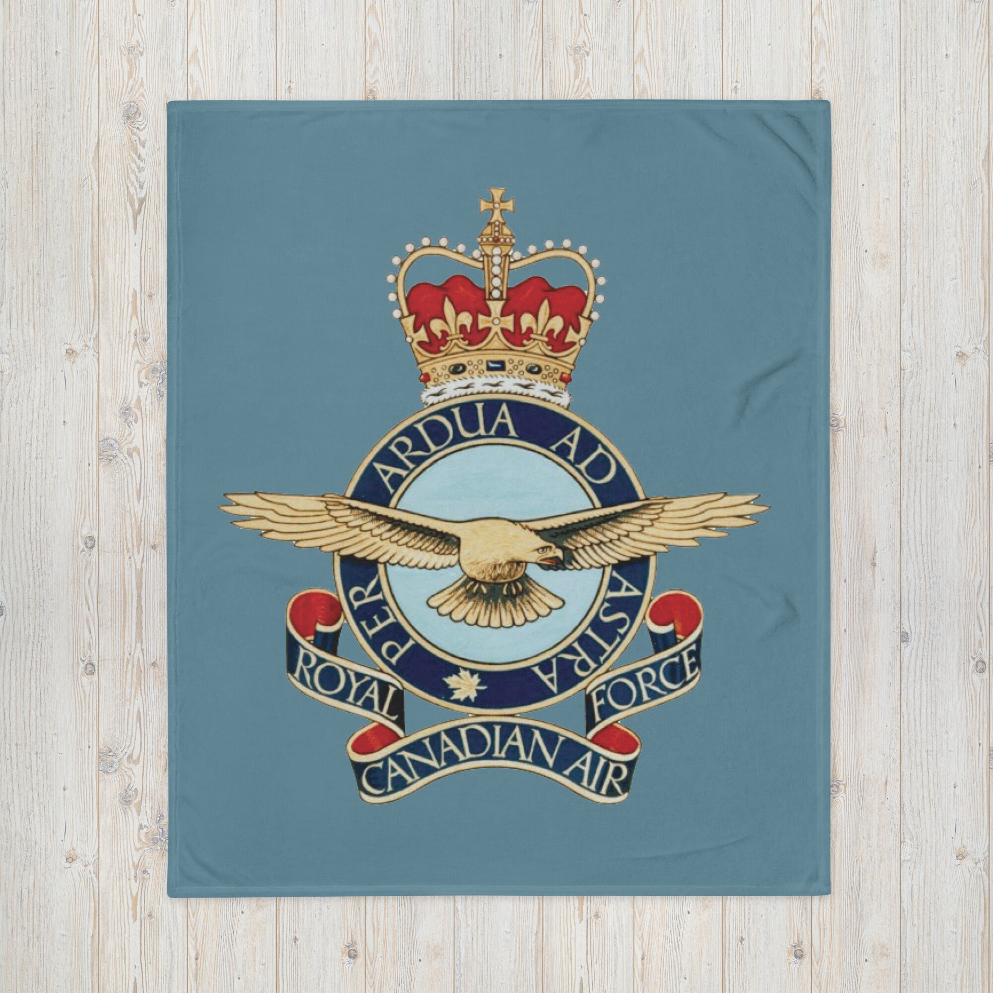 RCAF Air Force Canadian Military Blue Throw Blanket - Etsy