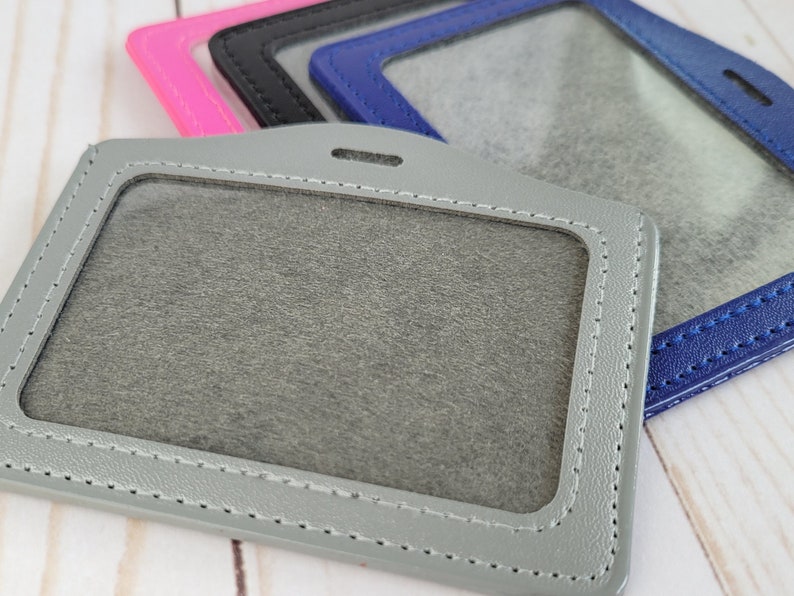 Horizontal ID Card Holder. Student Teacher Classroom or - Etsy