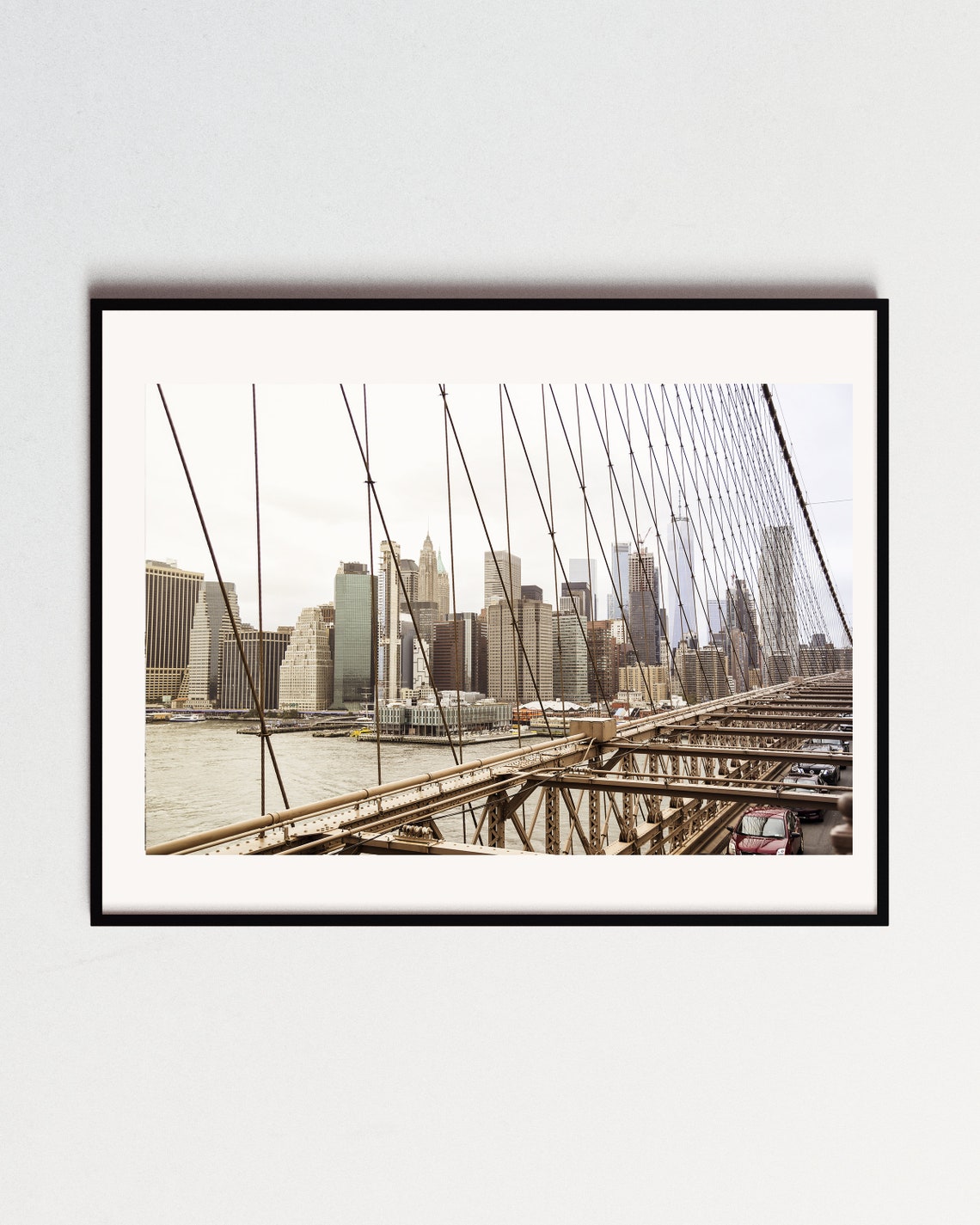 Brooklyn Bridge Poster, Printable NYC Art, Instant Download, High ...