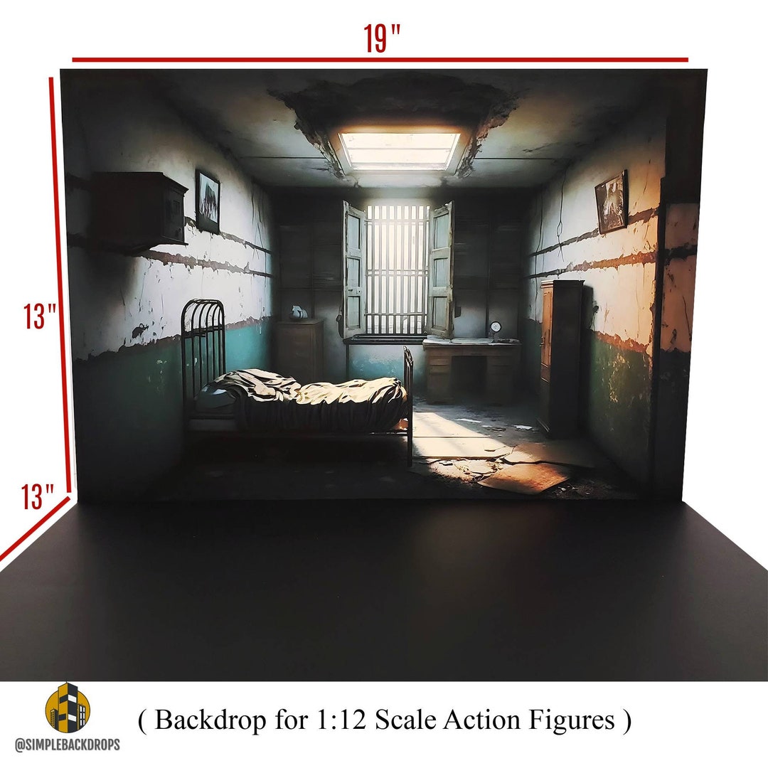Abandoned Old Room Backdrop / Diorama Size 13x19 for Action Figures of ...