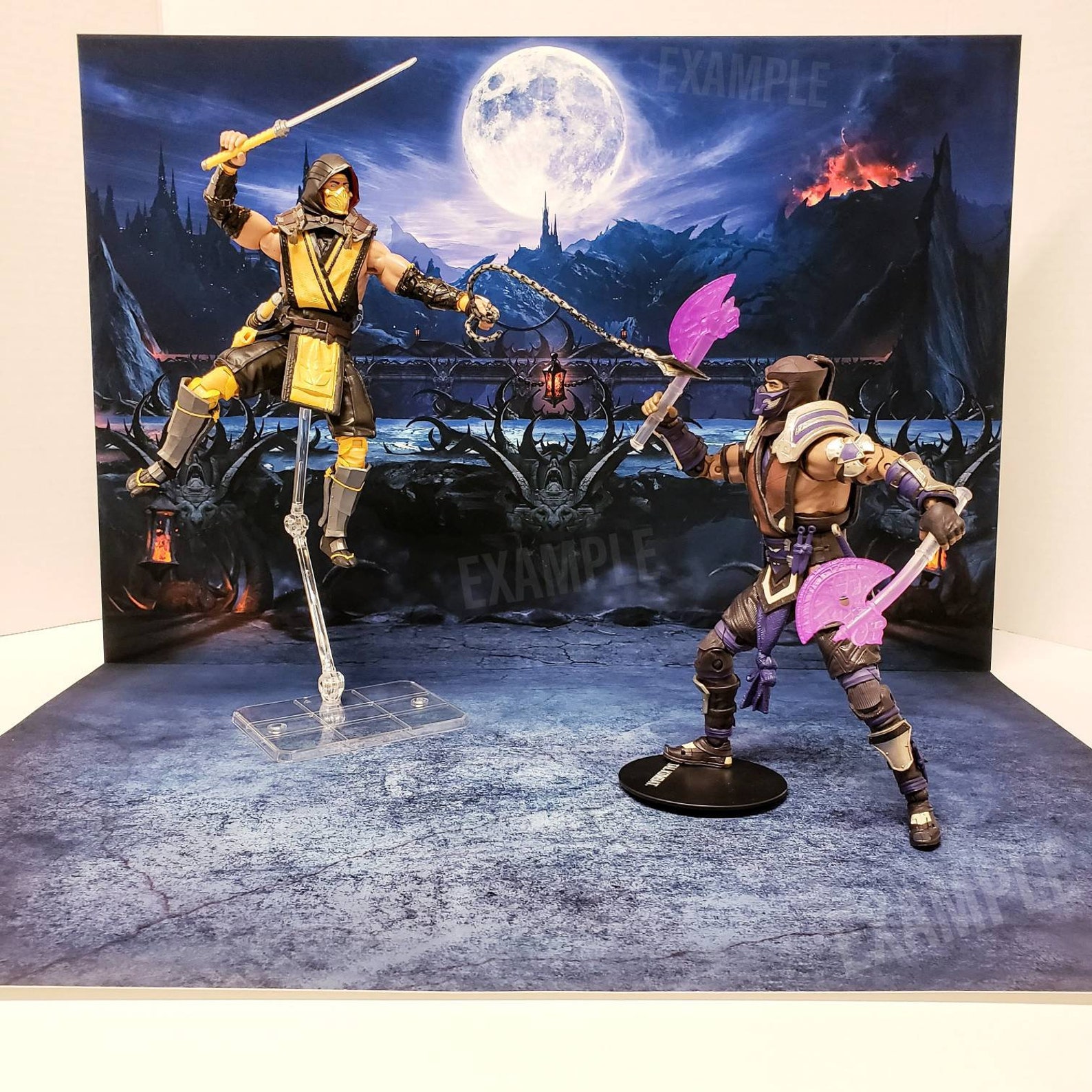 Backdrop Diorama for 1:12 Action Figures the Pit | Etsy