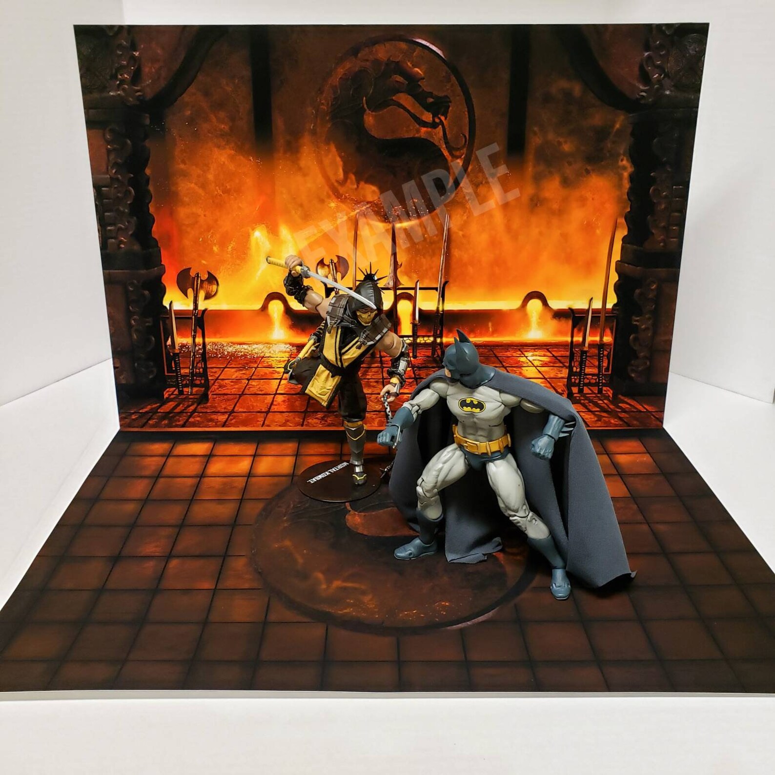 Backdrop Diorama For Action Figures Etsy