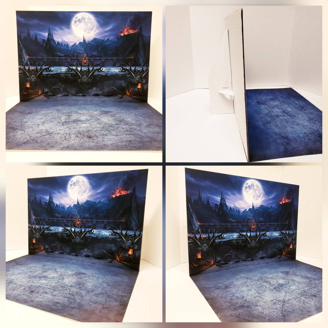 Backdrop Diorama For 1 12 Action Figures The Pit Etsy