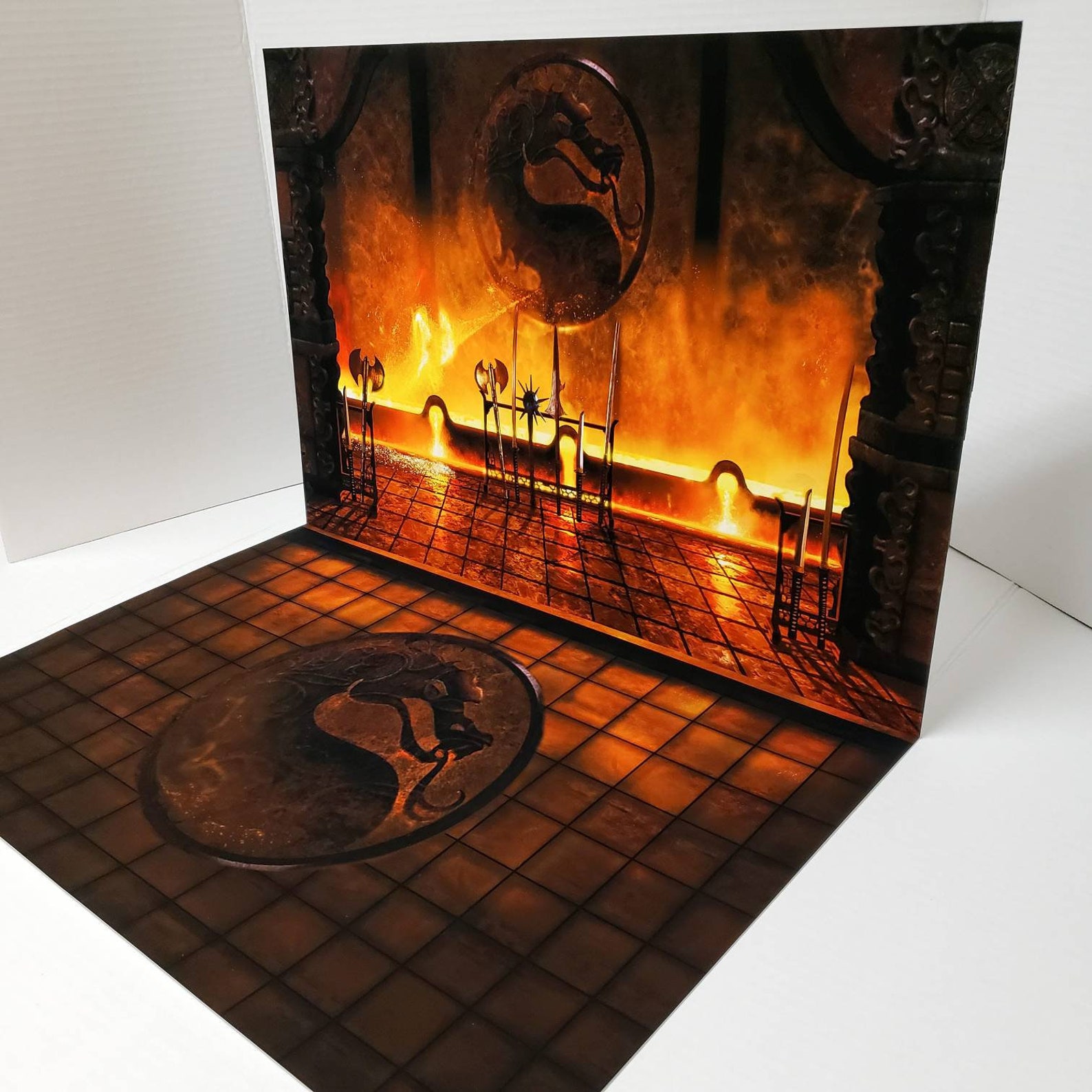 Backdrop Diorama For Action Figures Etsy
