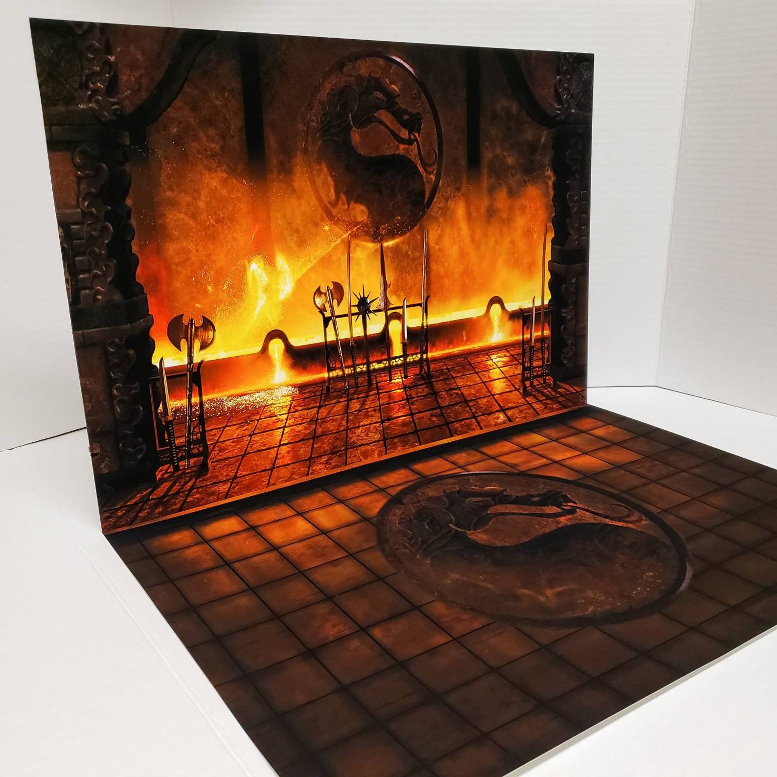 Backdrop Diorama For Action Figures Armory Etsy