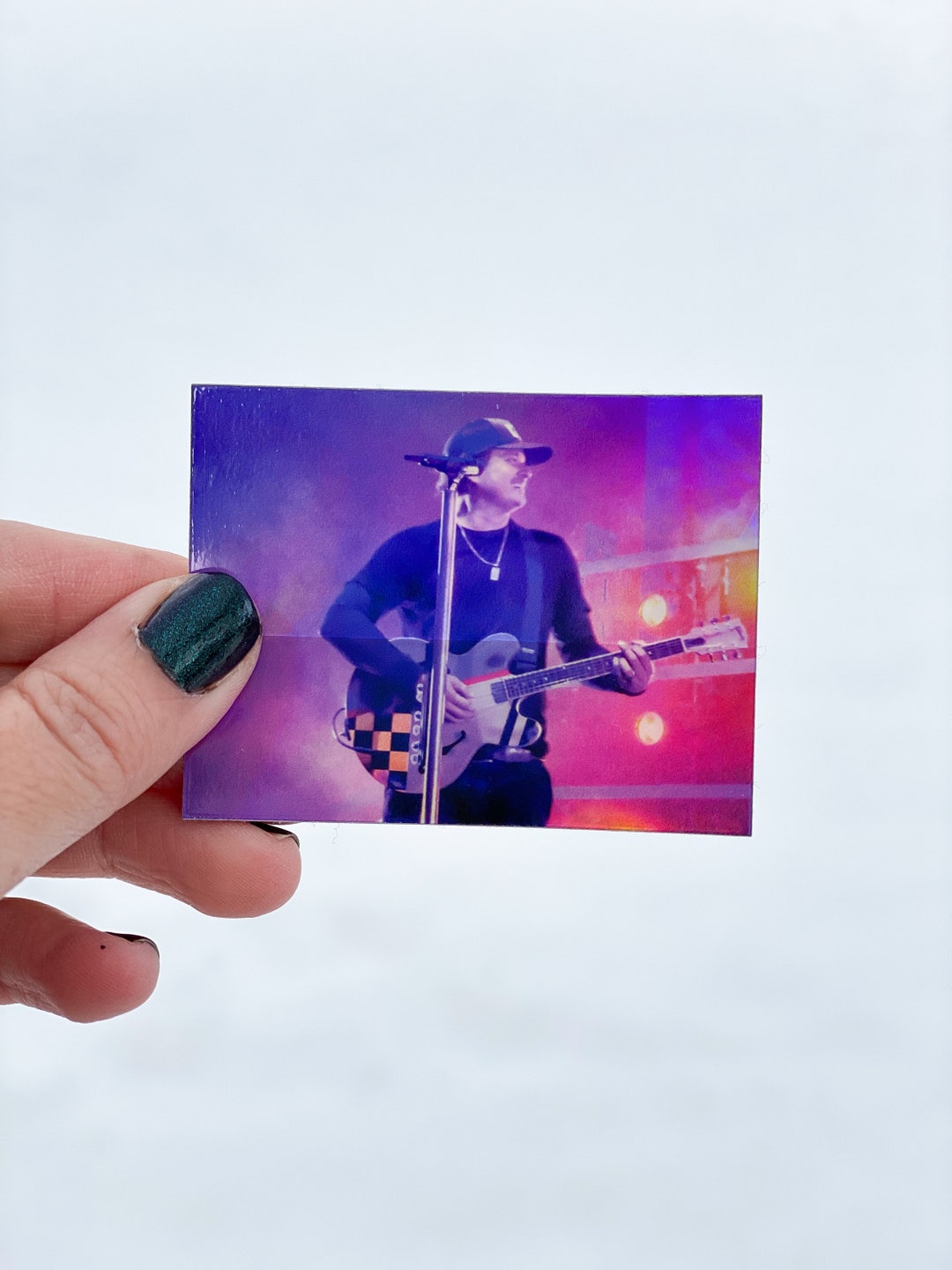Rainbow Holographic Tom Delonge Vinyl Sticker - Etsy