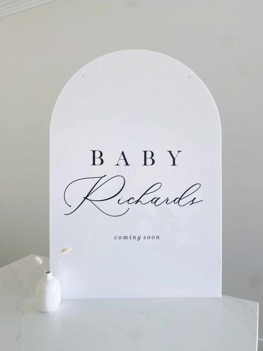 Baby Shower Acrylic Arch Sign | Baby Shower Sign | Acrylic Welcome Sign ...