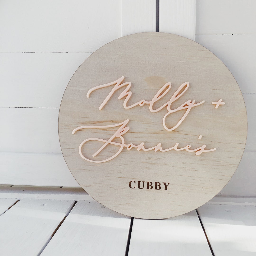 20cm Personalised Wooden Cubby House Plaque/ Sign - Play House - Kids ...