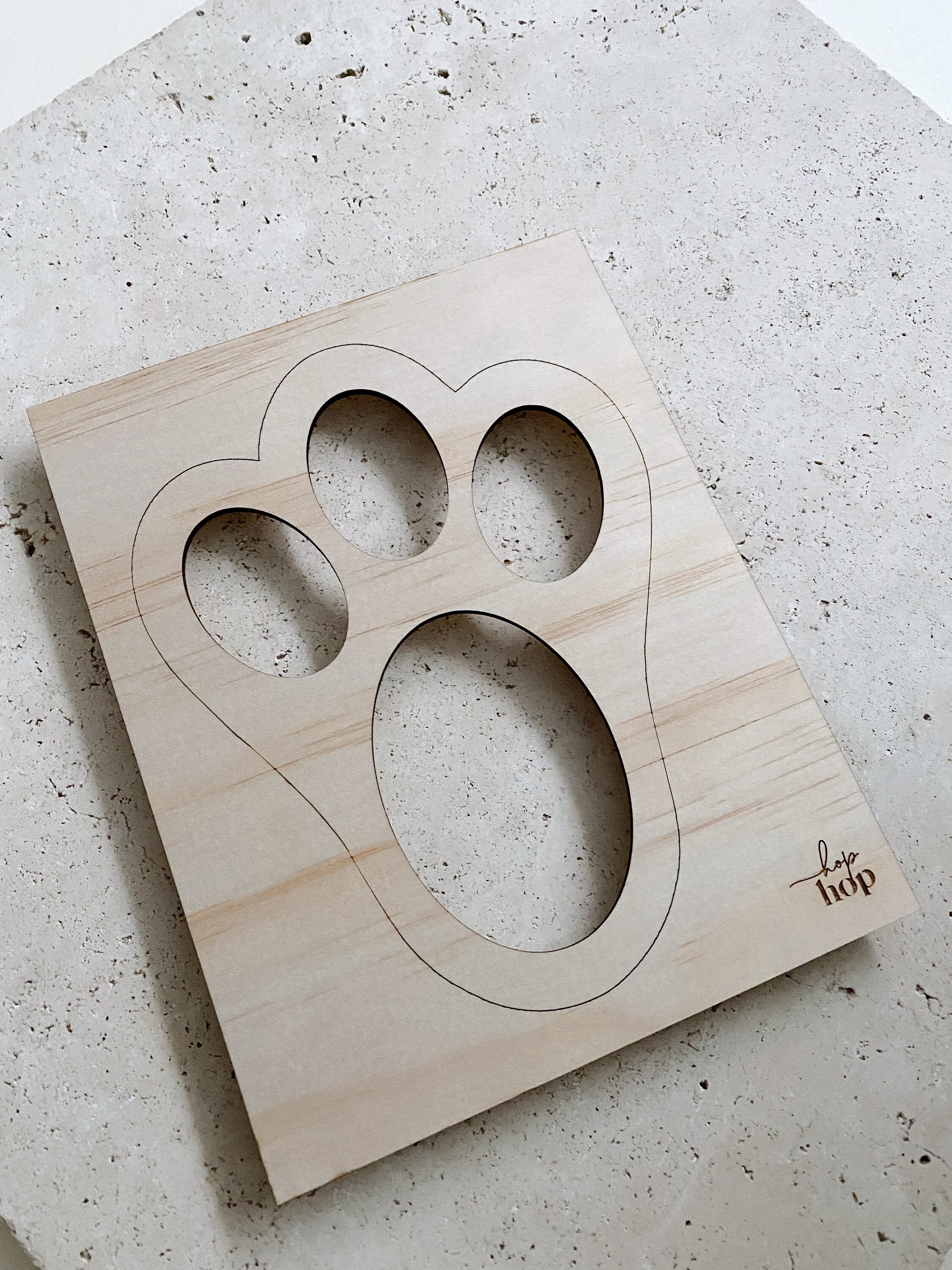 Clear Acrylic Bunny Footprint Stencil Easter Rabbit Foot - Etsy