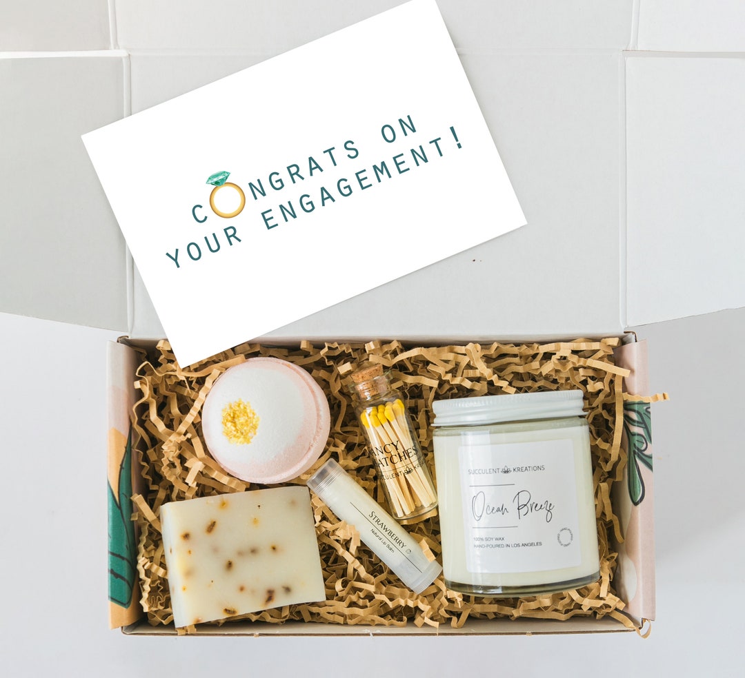 Engagement Gift Box Congrats on Your Engagement Bride Spa - Etsy