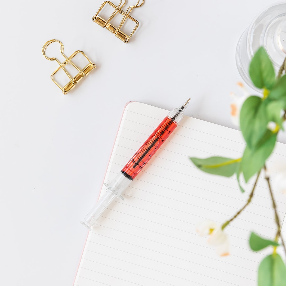 Syringe Pen, Mini Gift for Nurse, Gift for Lab Techs and Other ...