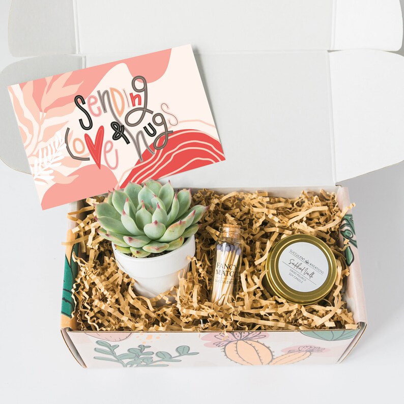 CARE PACKAGE Sending Love and Hugs Sympathy Gift Box - Etsy