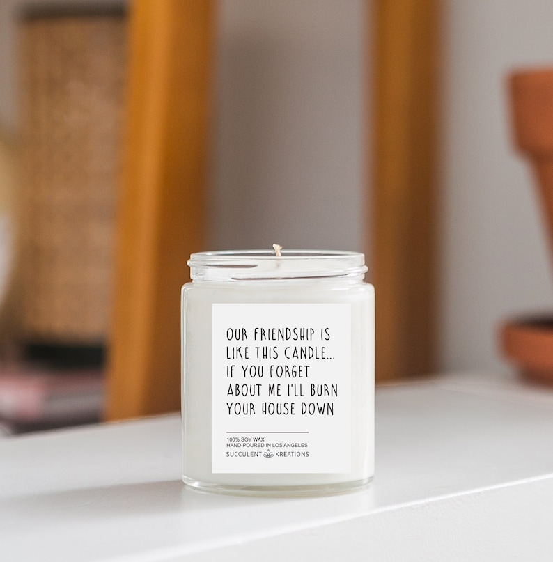Friendship Candle Best Friend Gift Friendship Gift Friend - Etsy