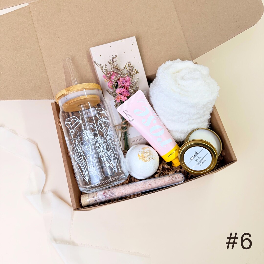 Spa Gift Box for Women, Self Care Package for Her, Get Well Box, Gift ...