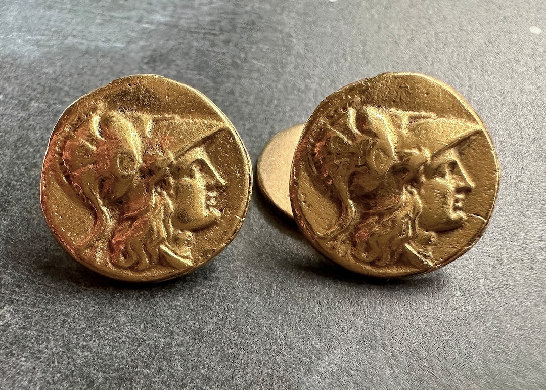 24k Gold Coin Conversion Cufflinks With 14k Chain and Foot - Etsy