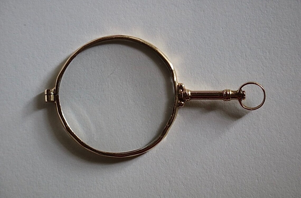 Victorian 18k Monocle Pendant / quizzing Glass - Etsy