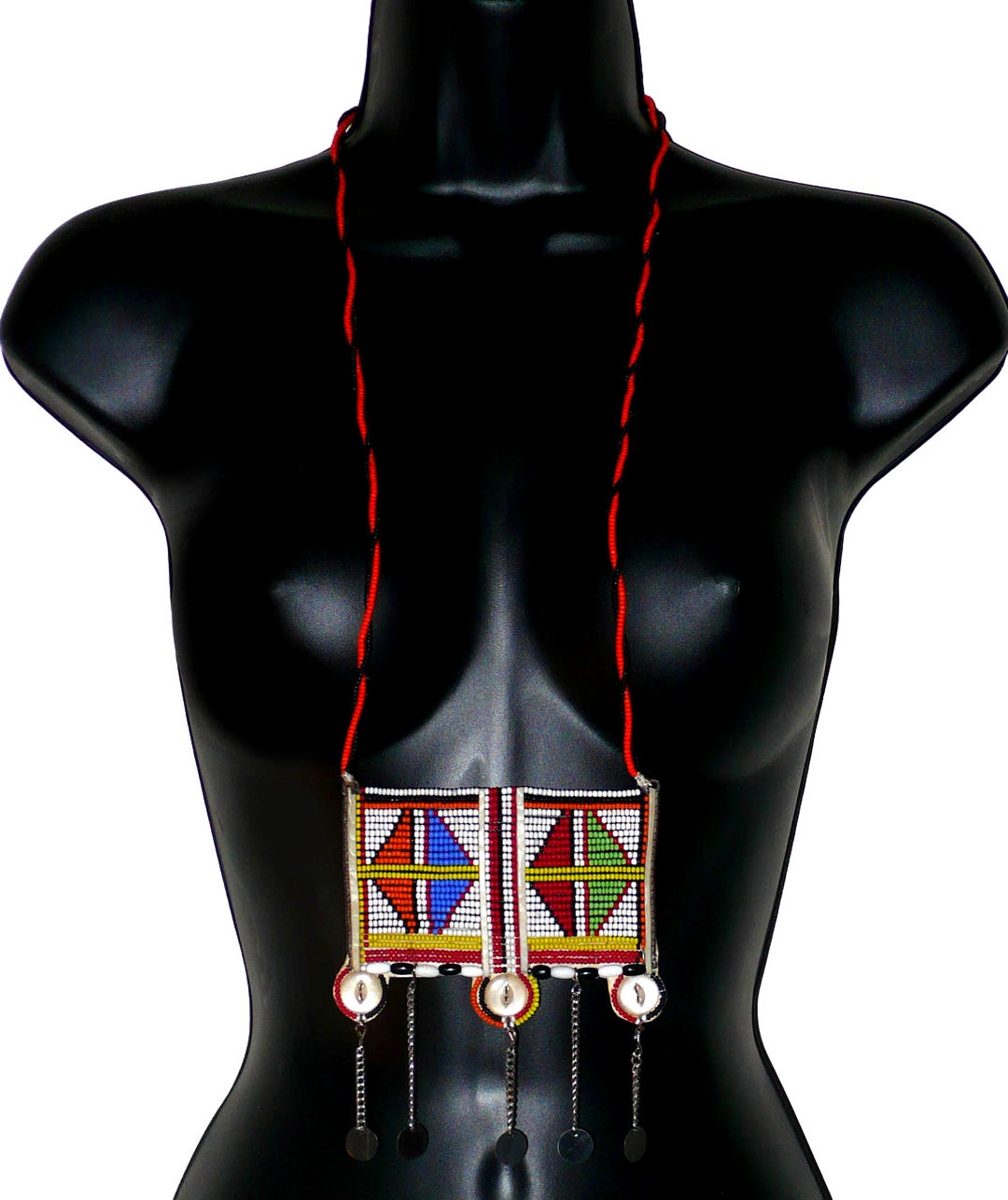Authentic Traditional African Necklace, African Massai Jewelry With ...