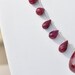 Natural Ruby Drops Necklace \\ Precious Real Ruby \\ Drop Faceted \\ 1 ...