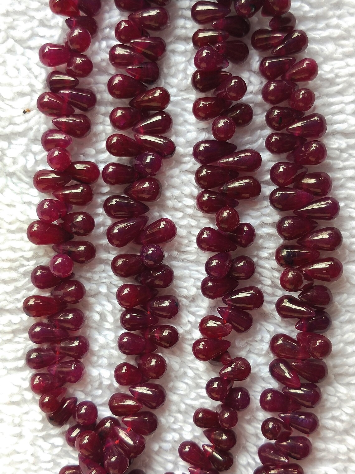 Precious Kenya Ruby Teardrops ___ 4.5 to 6 mm Drops ___ 4 | Etsy