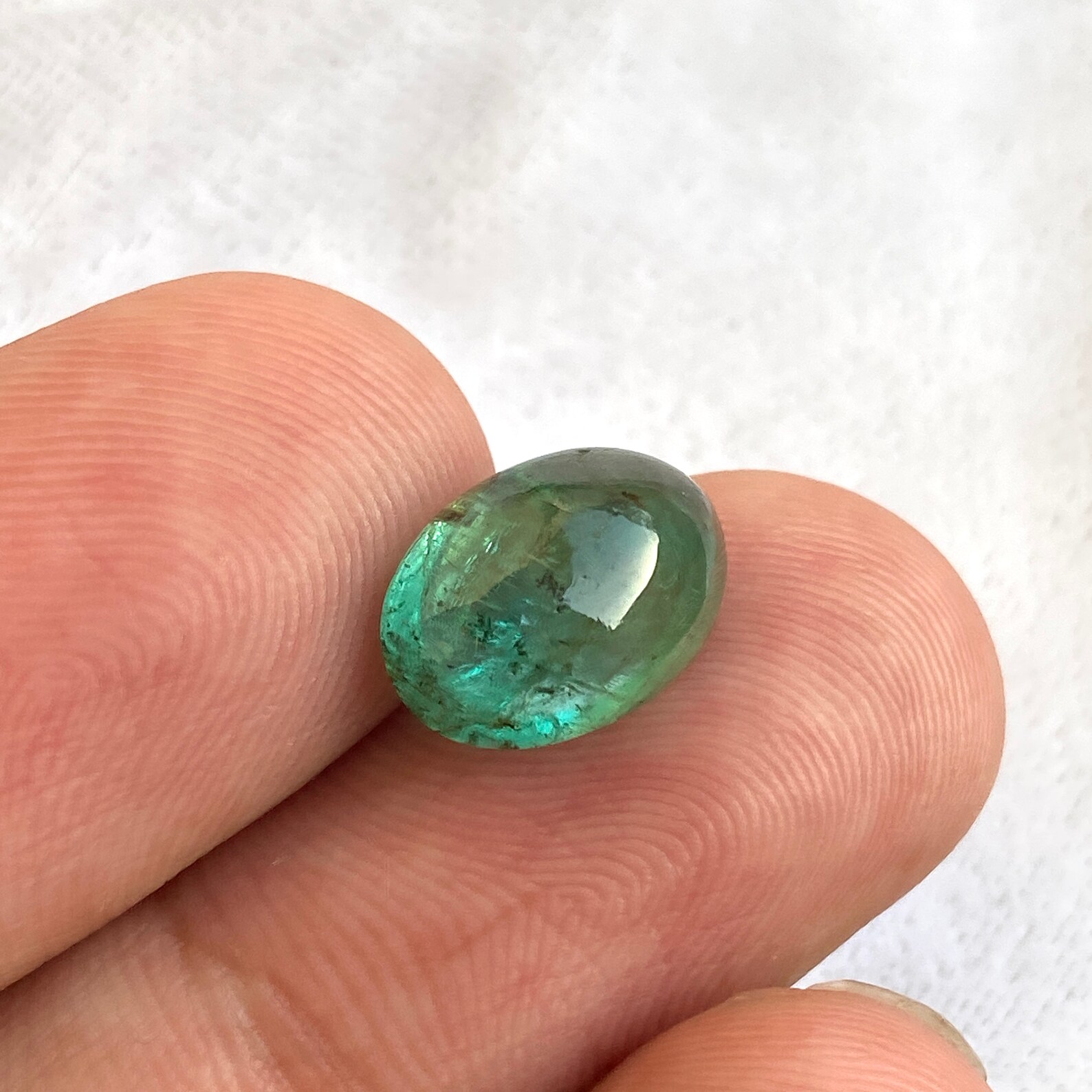 4.5 Carat Emerald Cabochon , Natural Emerald Cabochon ,precious Zambia ...
