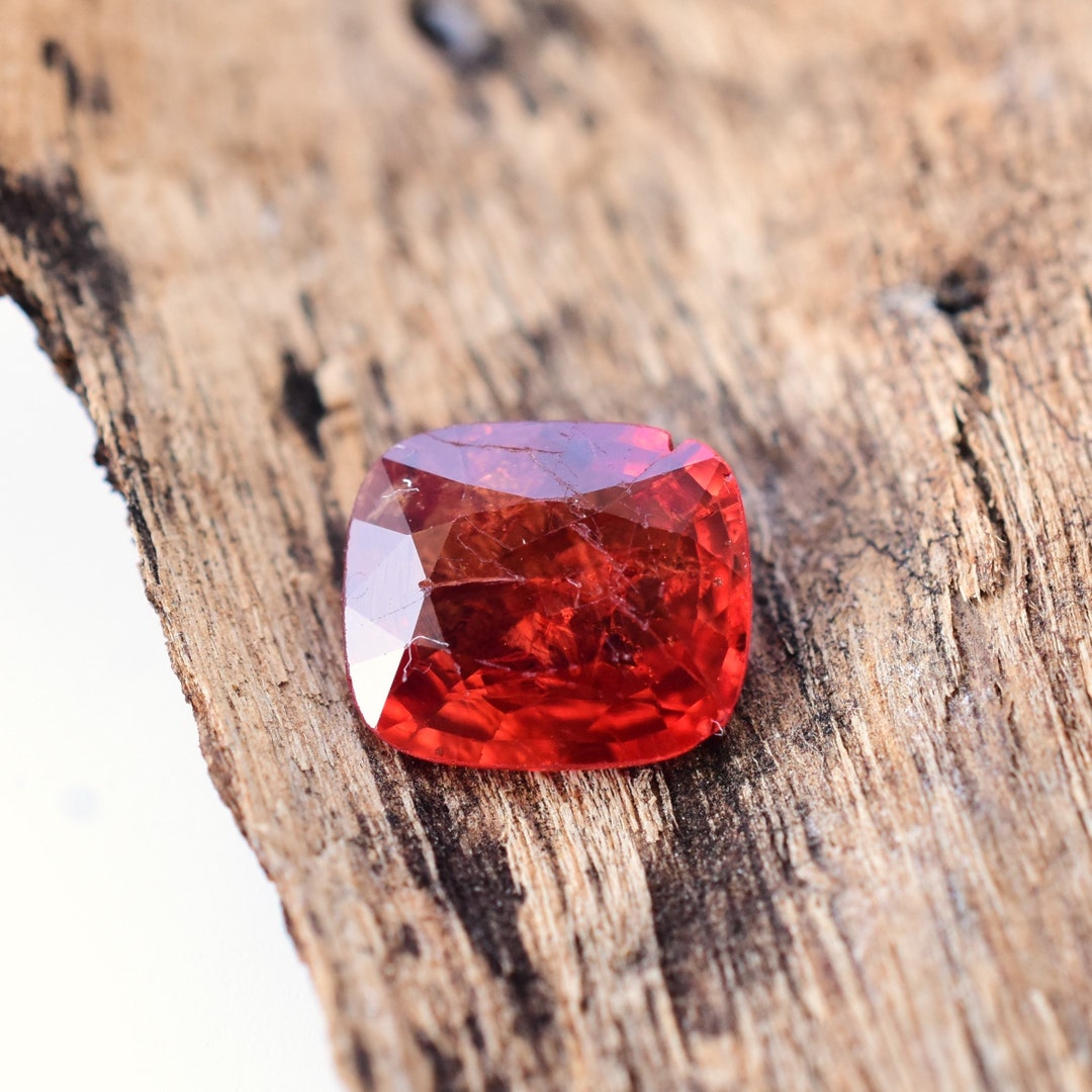 1.5 Ct. Rare Old Antique Spinel Cushion Cut Gemstone Ethically Earth ...