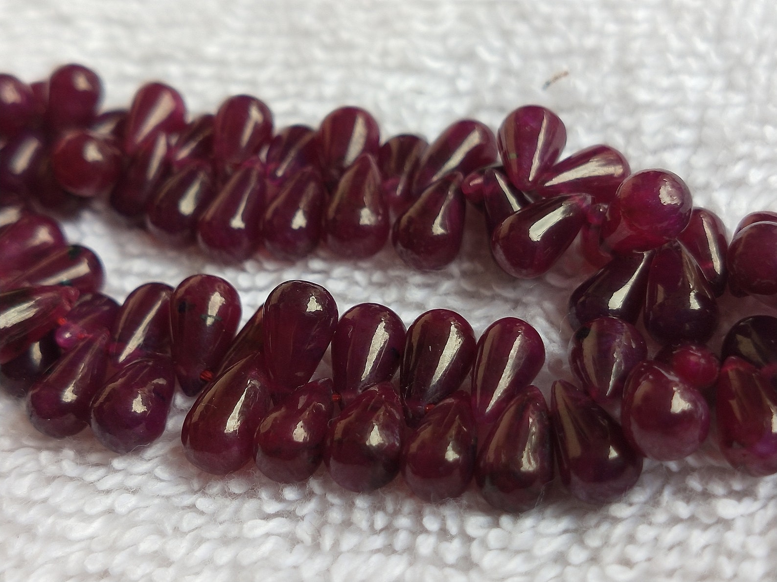 Natural Kenya Ruby Teardrops ___ 6 to 7.5 Mm Drops ___ 3 - Etsy