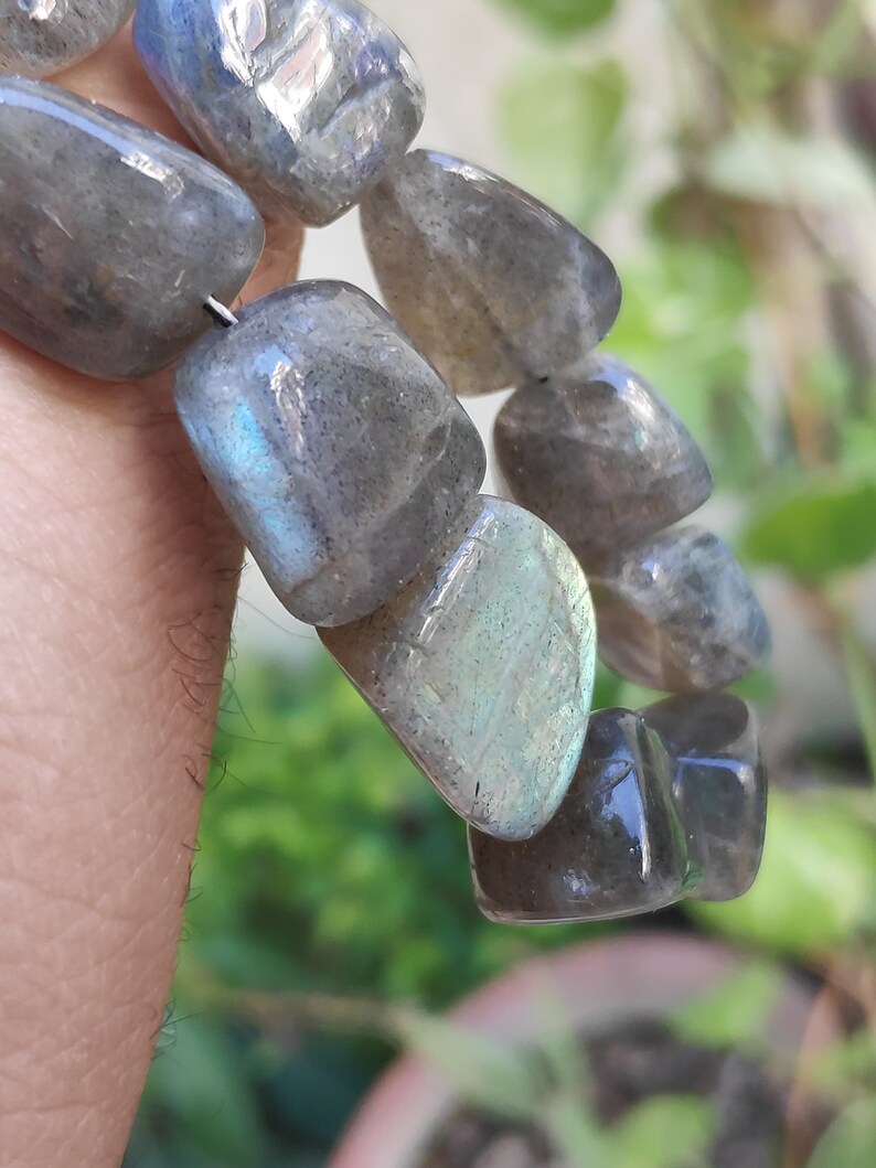 Labradorite -- Natural Labradorite Tumbles -- 1 Strand -- 11 to 22 Mm ...