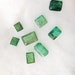 8 Pc Natural Emerald Rectangle/square Cut Faceted Stones 5 - Etsy