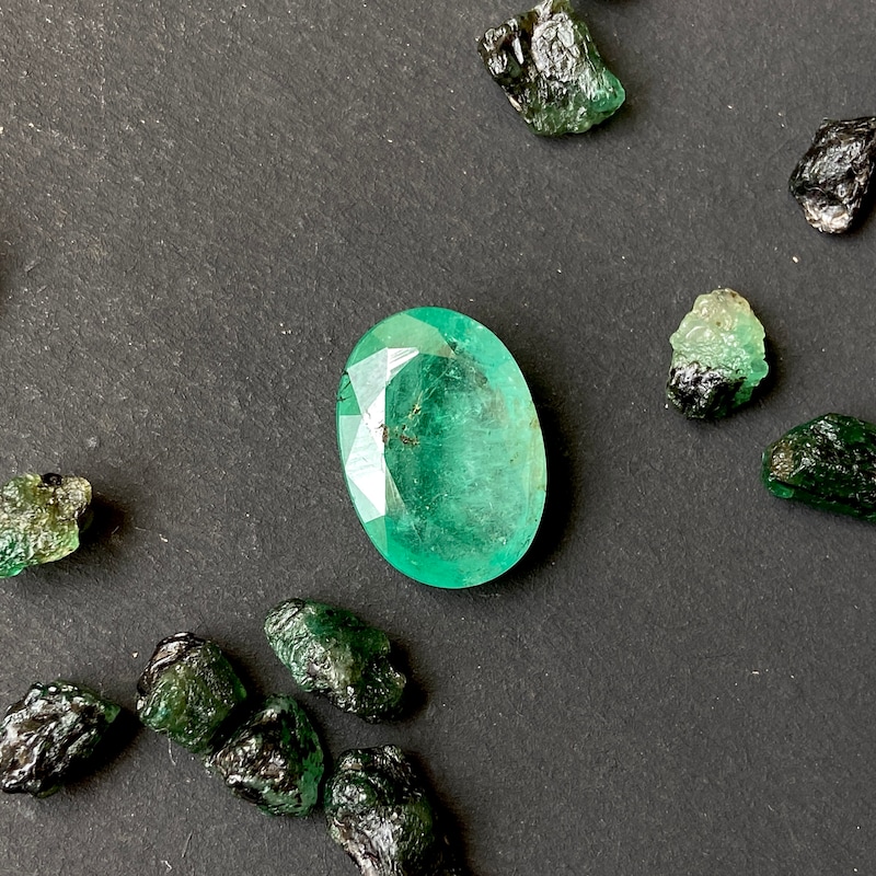 Raw Emerald Stone - Etsy