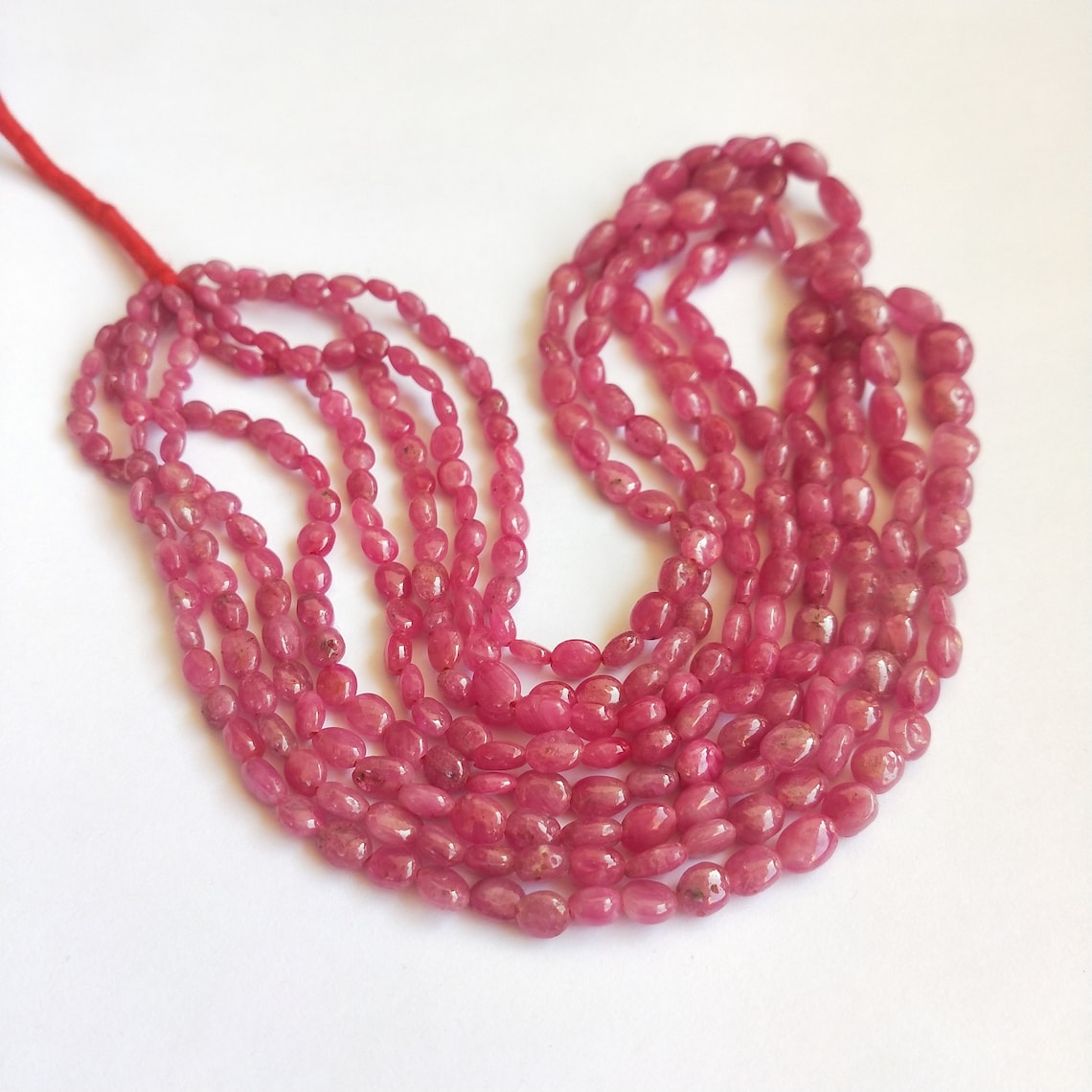 Rare Natural Burmese Ruby Plain Smooth Oval Beads 3 to 7 Mm | Etsy