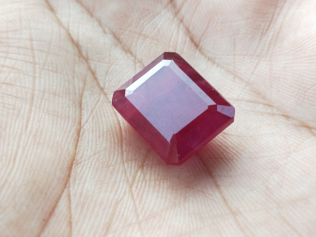24.5 Carat Natural Ruby Cut Stone \\\ Faceted \\\ AAA Grade \\\ 15x17 ...