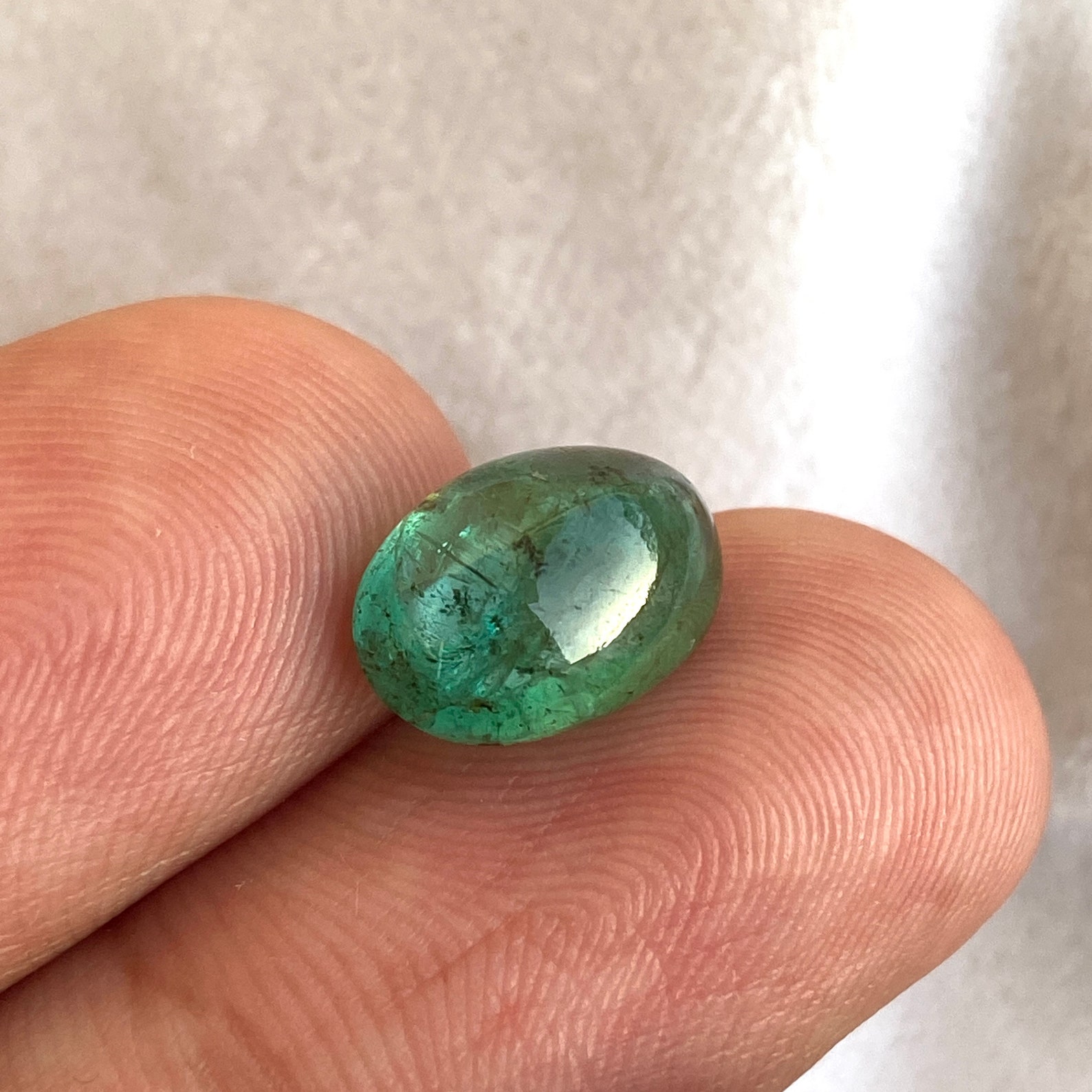 4.5 Carat Emerald Cabochon , Natural Emerald Cabochon ,precious Zambia ...