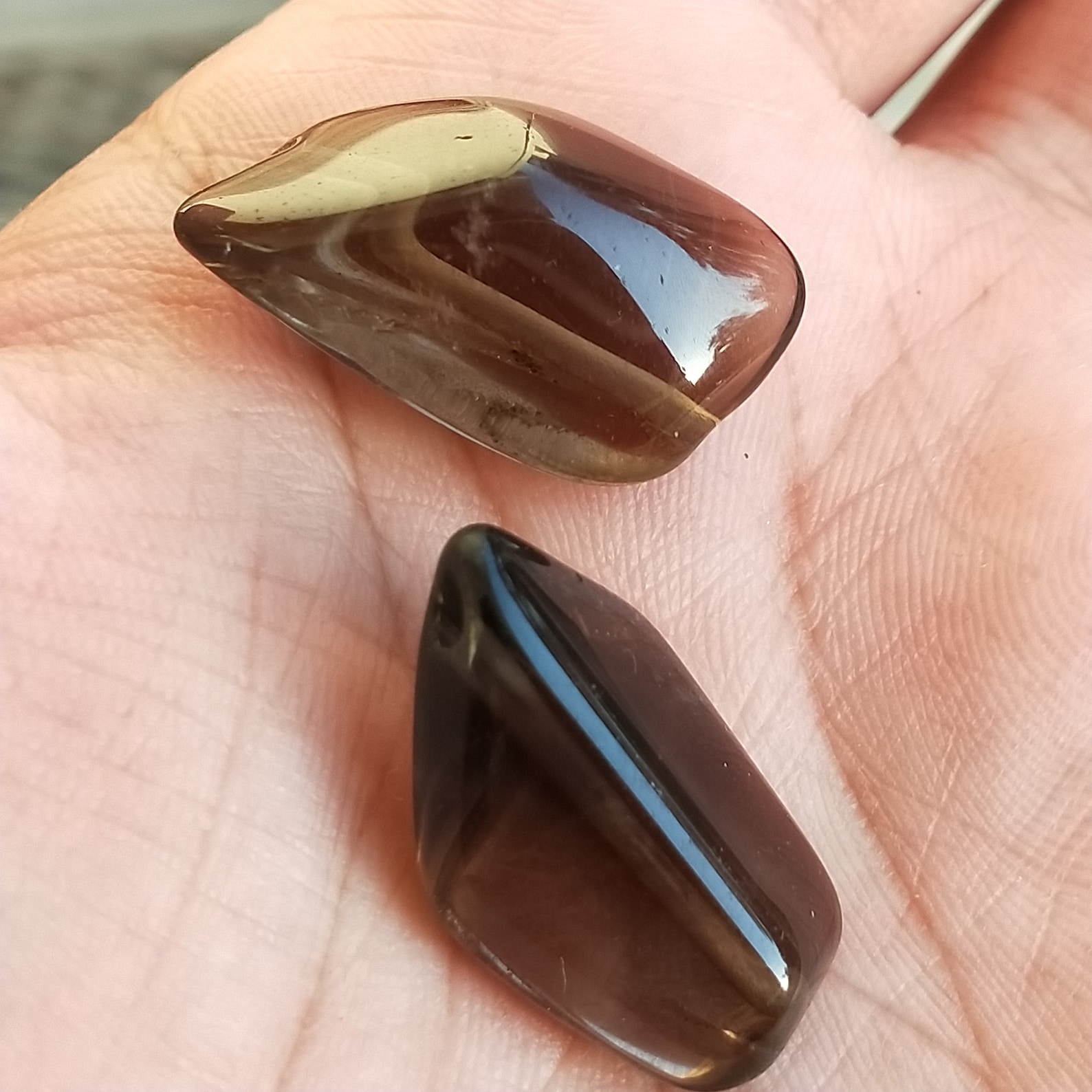 Smoky Topaz Tumbles Natural Smoky Topaz Beautiful Smooth - Etsy